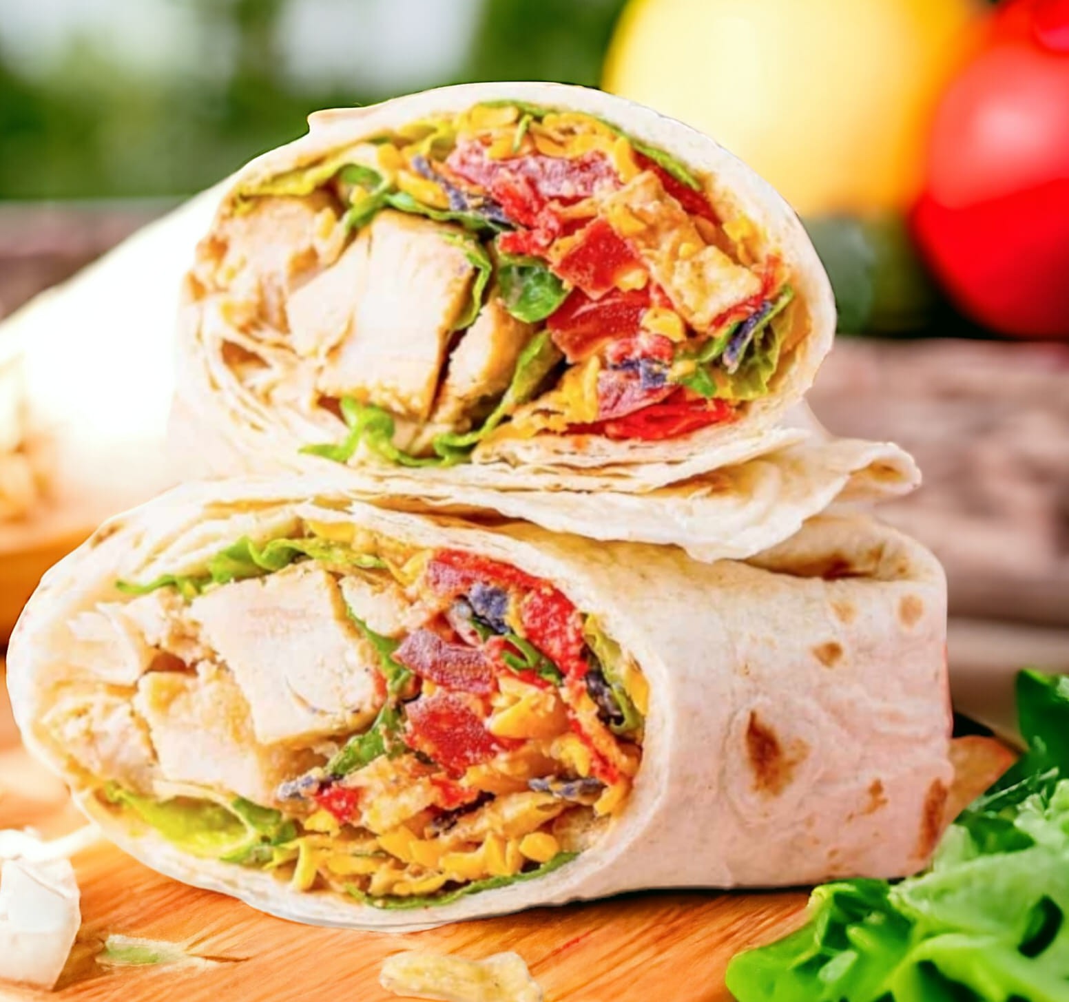 Simple homemade chicken wraps - CYSSERO