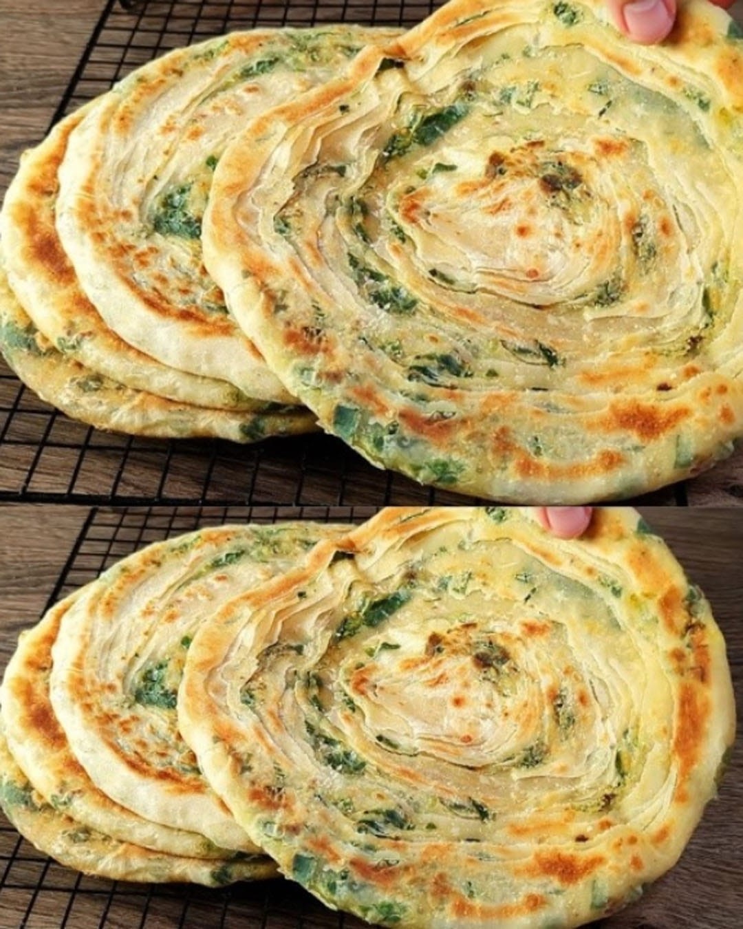Flat bread in a pan I ate - CYSSERO