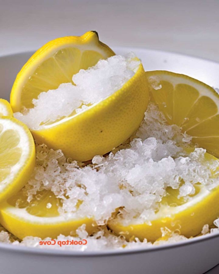 Orchestrate a lemon and a few salt on a dish, and at that point ...