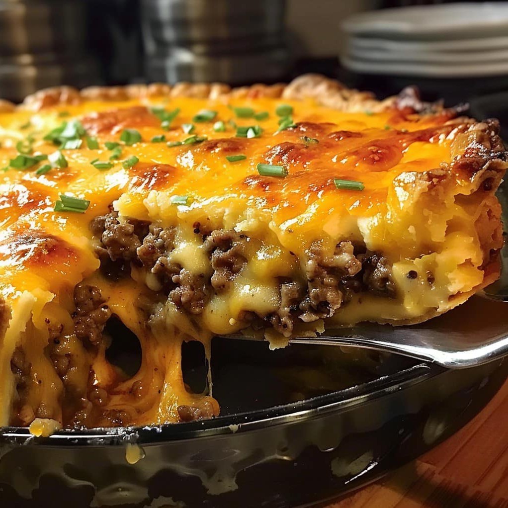 Cheeseburger Cake Recipe - CYSSERO