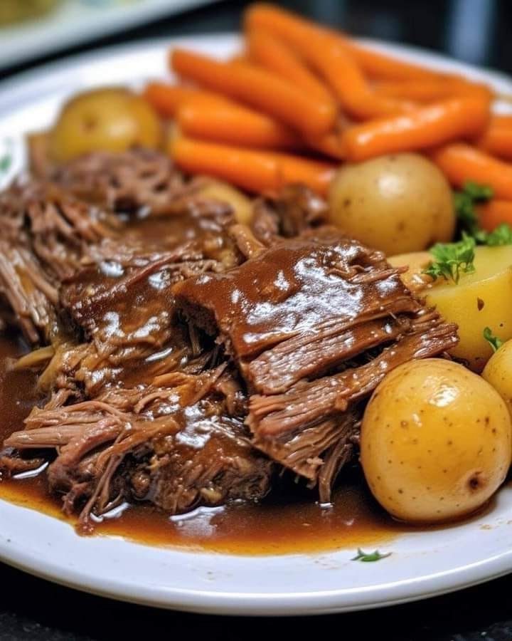 Classic Pot Roast with Potatoes and Carrots - CYSSERO