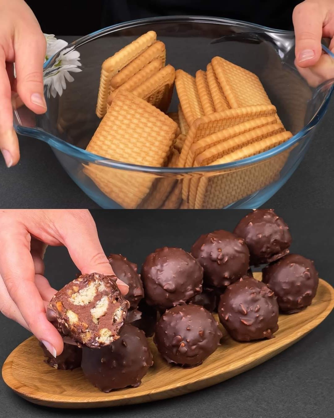 No-Bake Chocolate Biscuit Balls Recipe - CYSSERO