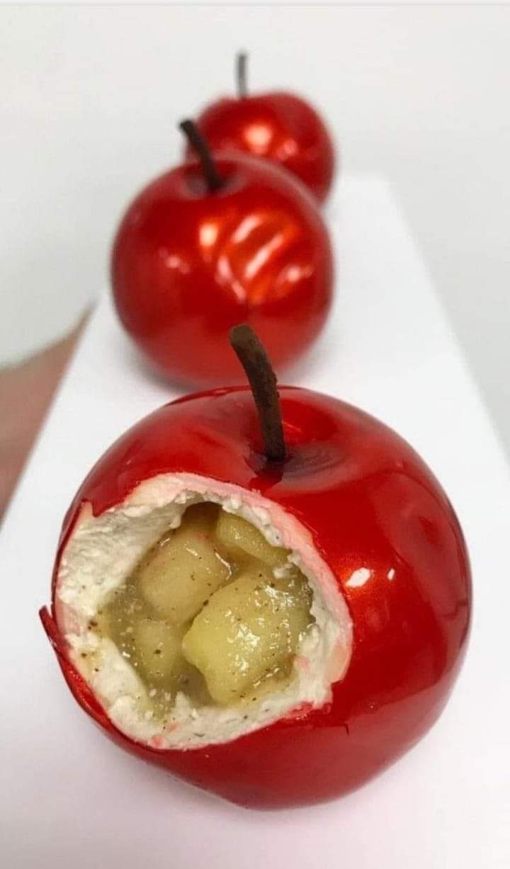 Apple Mousse Dessert with Surprise Filling - CYSSERO