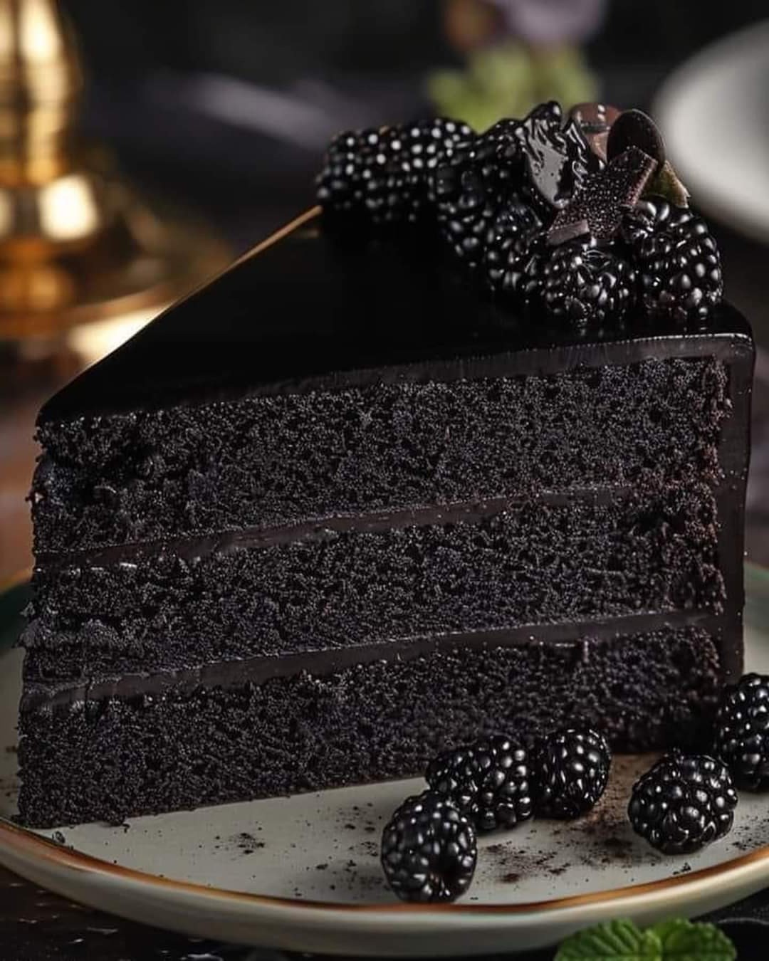 Black Chocolate Cake Recipe - CYSSERO
