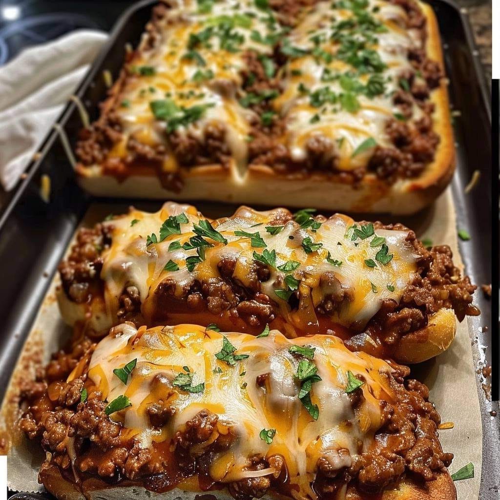 Cheesy Sloppy Joe Bread - CYSSERO