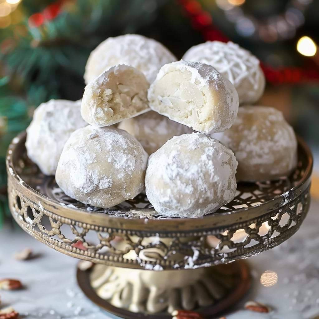 Snowball Cookies (Russian Tea Cakes / Mexican Wedding Cookies) - CYSSERO