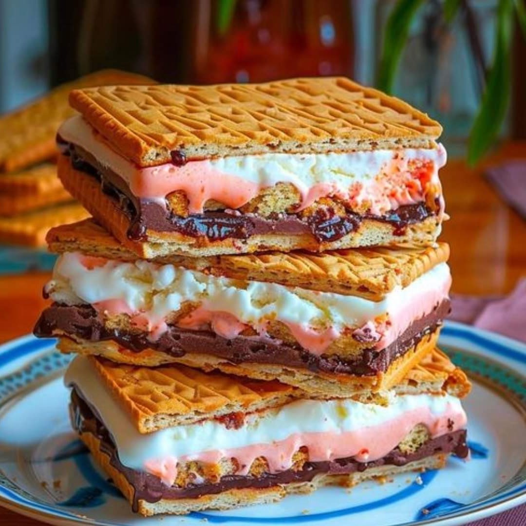Delicious Layered Ice Cream Sandwiches: A Refreshing Dessert Delight ...