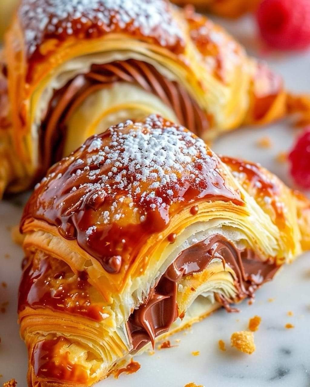 Nutella-Filled Croissants Recipe - CYSSERO