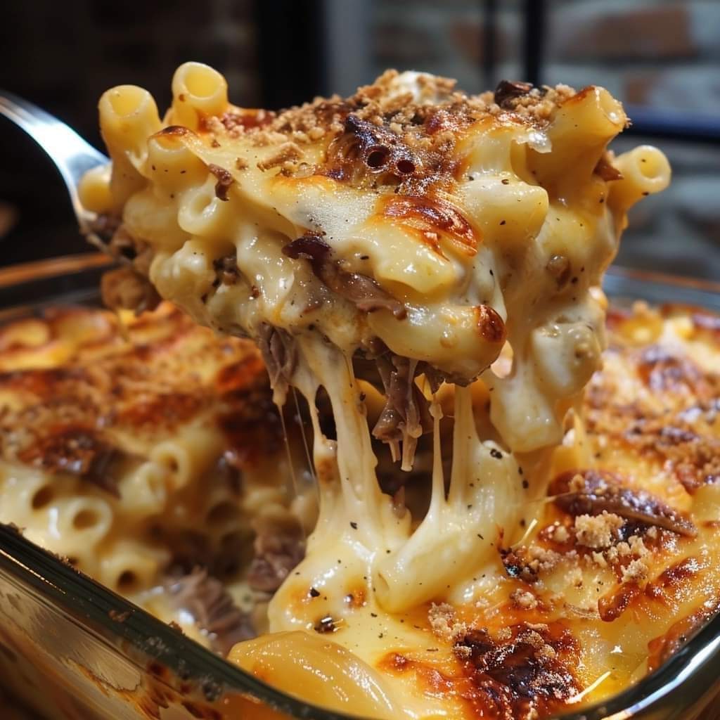 Cheesy Beef Macaroni Bake Recipe - CYSSERO