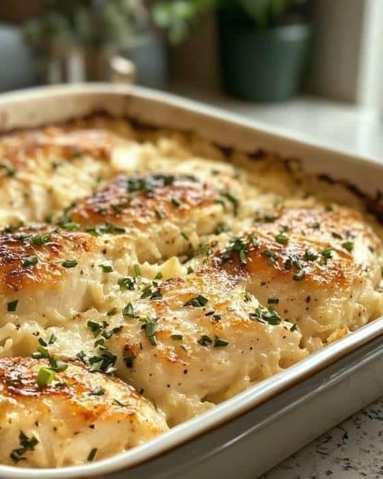 Creamy Baked Chicken Casserole - CYSSERO
