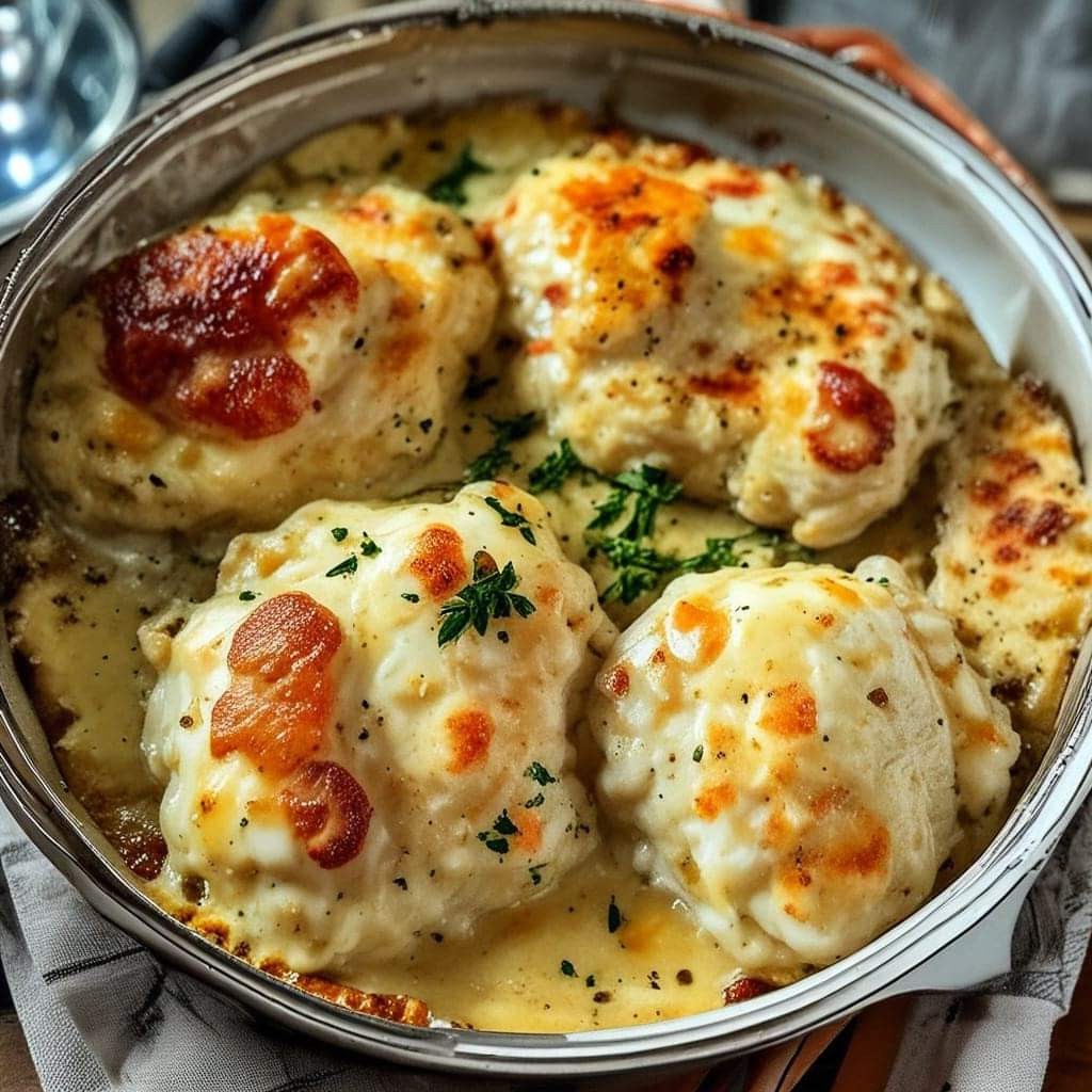 Cheesy Chicken Dumplings in Cream Sauce A Comforting Feast - CYSSERO