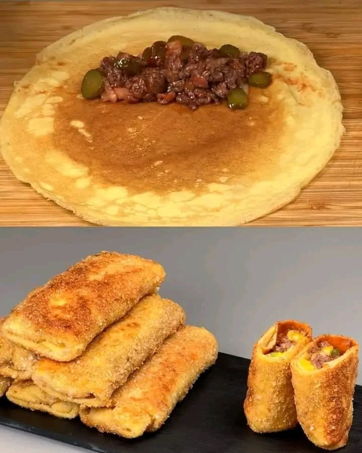 Crispy Meat and Cheese Spring Rolls - CYSSERO