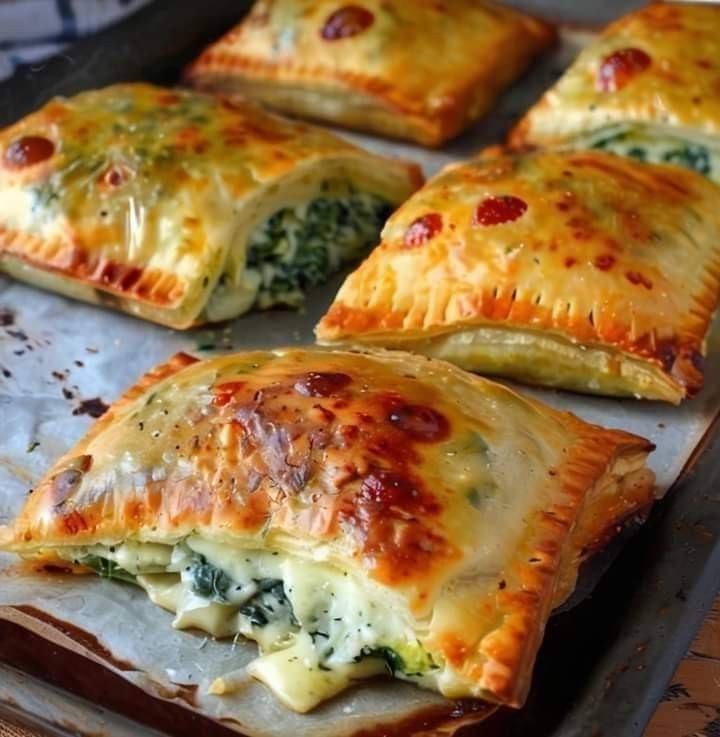 Spinach and Cheese Puff Pastry Pockets - CYSSERO