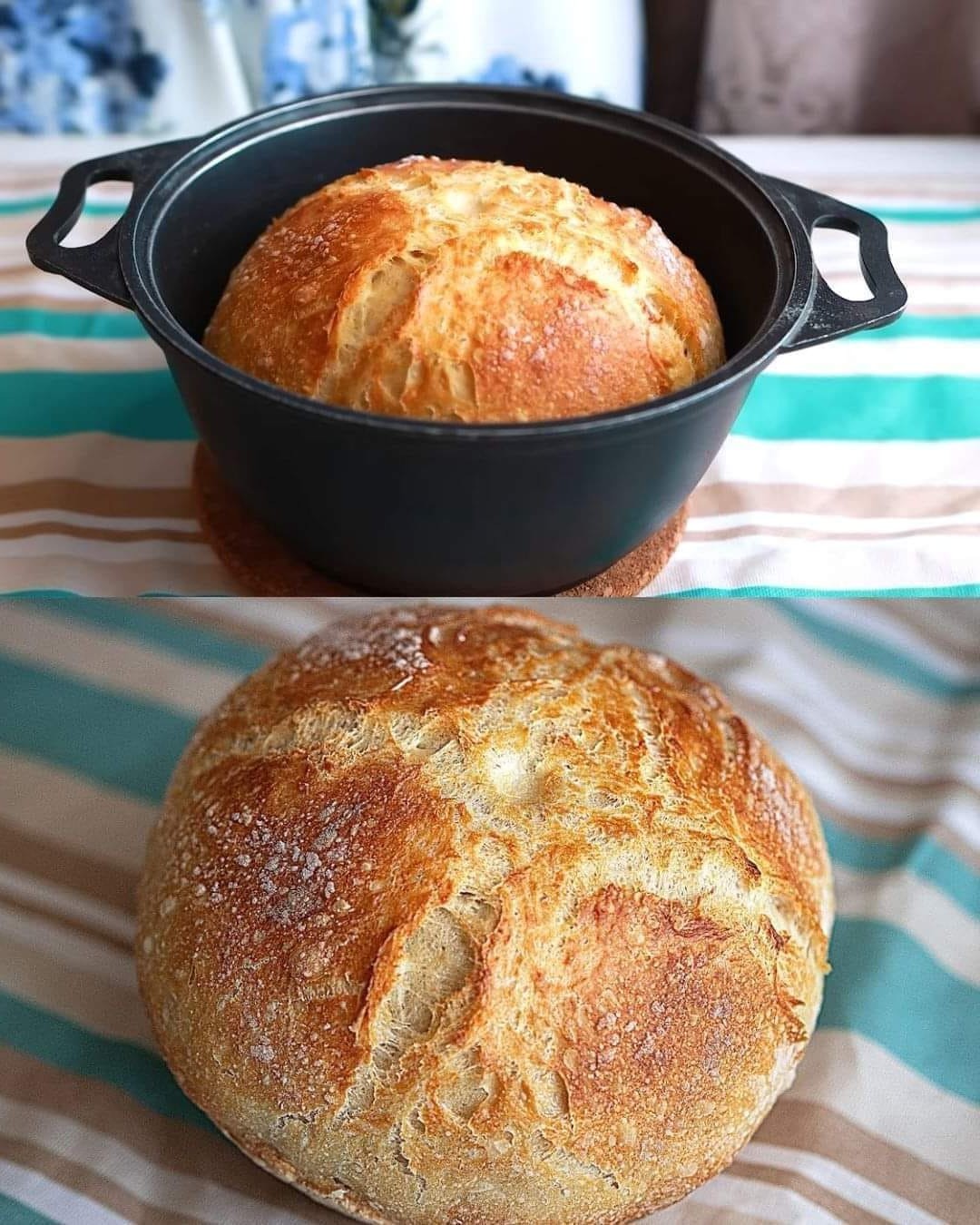 No Knead Artisan Bread Dutch Oven Method Cyssero