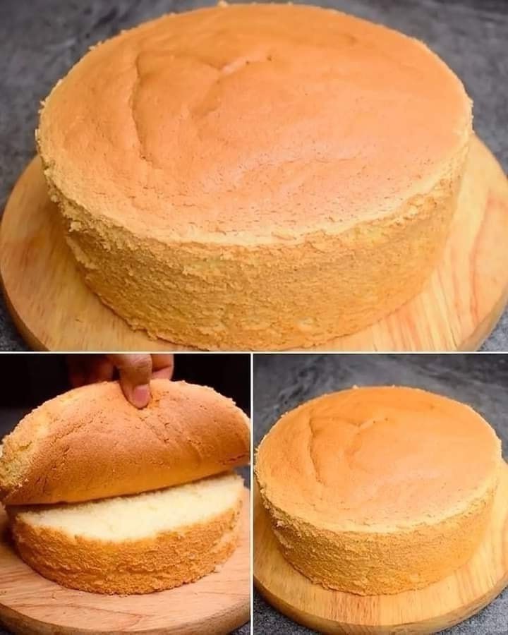 "Fluffy Homemade Sponge Cake Recipe - CYSSERO