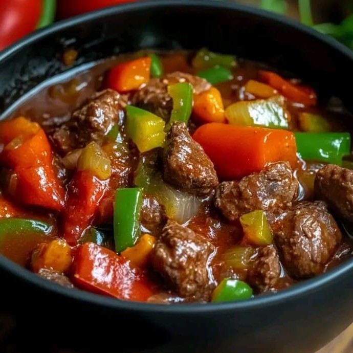 Classic Beef and Bell Pepper Stew Recipe - CYSSERO