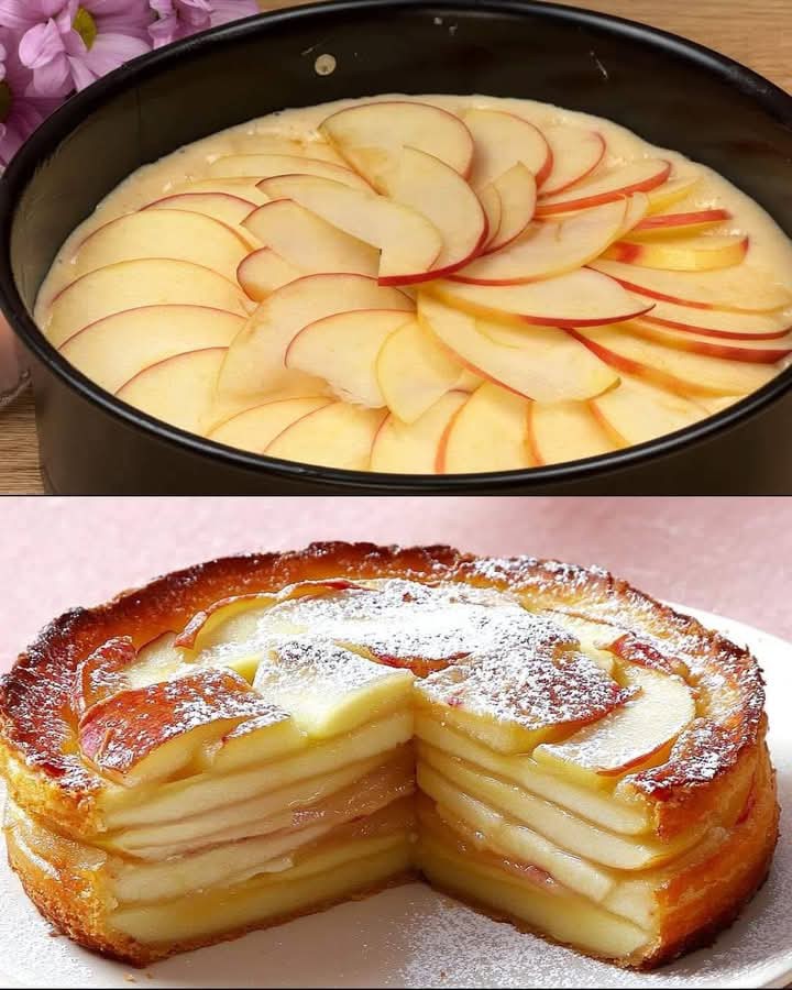 Apple Custard Cake - CYSSERO