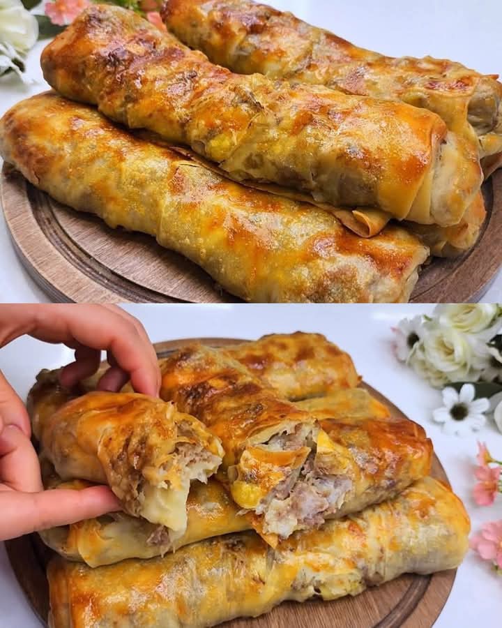 Crispy Baked Beef and Cheese Rolls - CYSSERO
