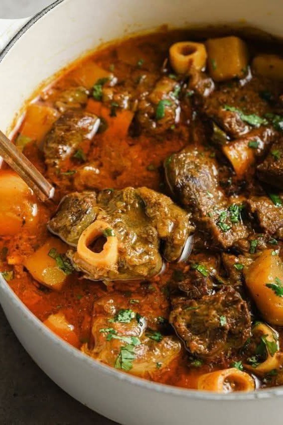 Hearty Slow-Cooked Beef Stew with Bone Marrow - CYSSERO