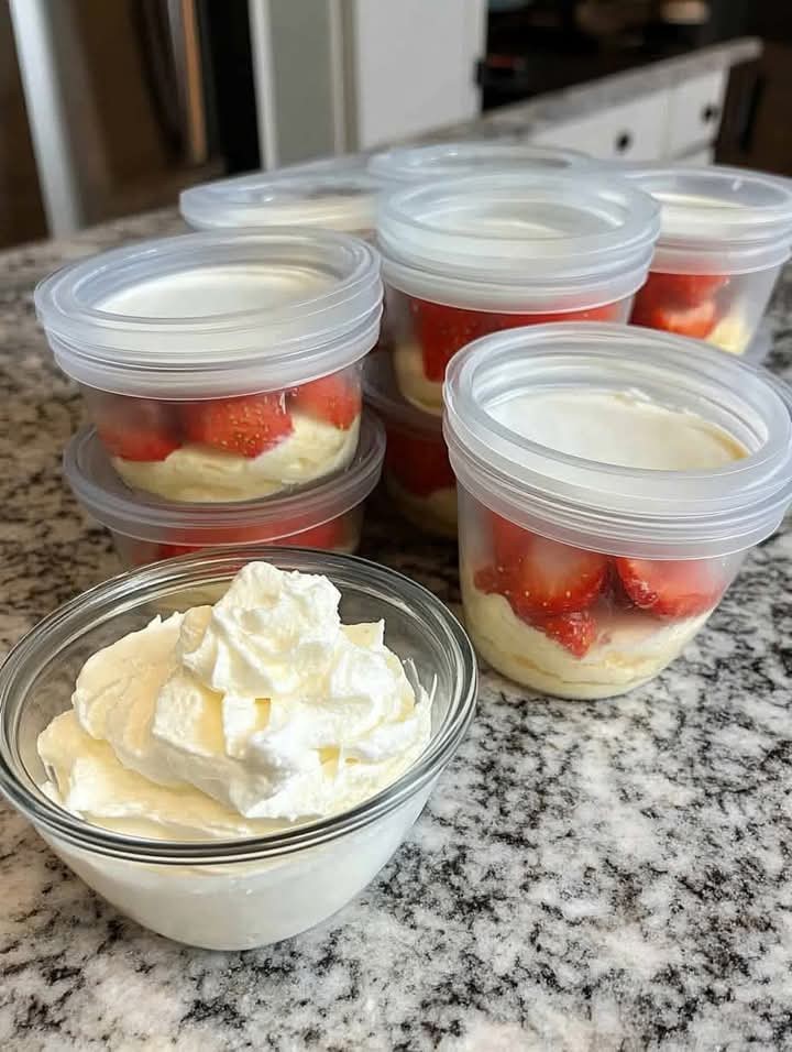 Individual Strawberry Parfaits - CYSSERO