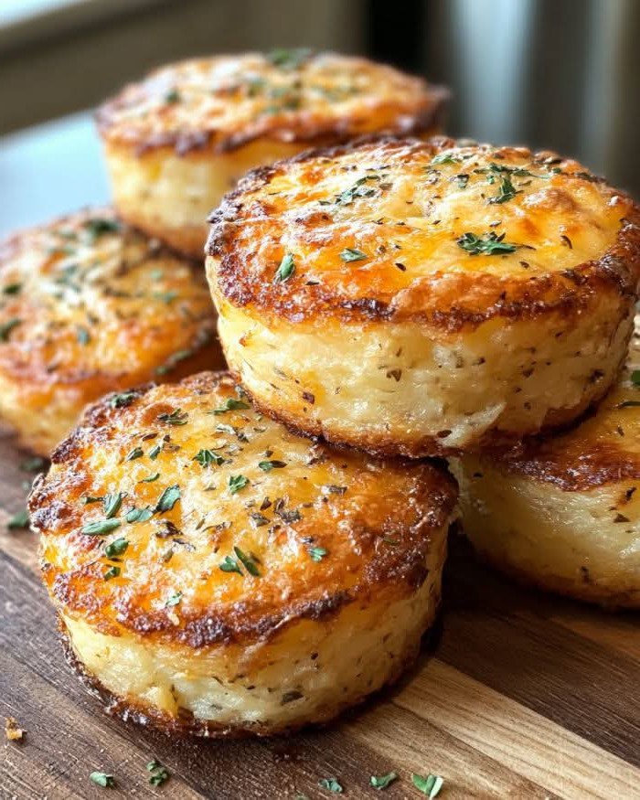 Crispy Cheesy Potato Stacks - CYSSERO