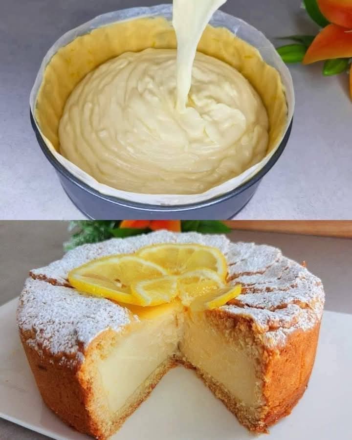 Lemon Custard Magic Cake - CYSSERO