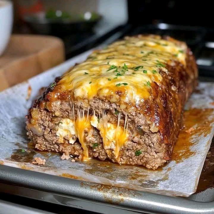 Cheese-Stuffed Meatloaf - CYSSERO