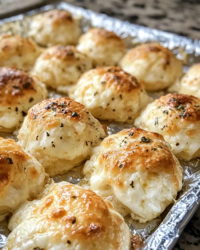 Cheesy Garlic Stuffed Biscuits - CYSSERO
