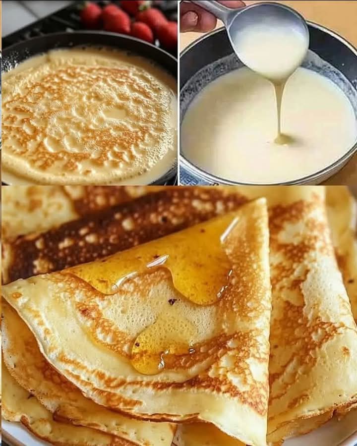 Classic Homemade Crepes with Honey Drizzle - CYSSERO