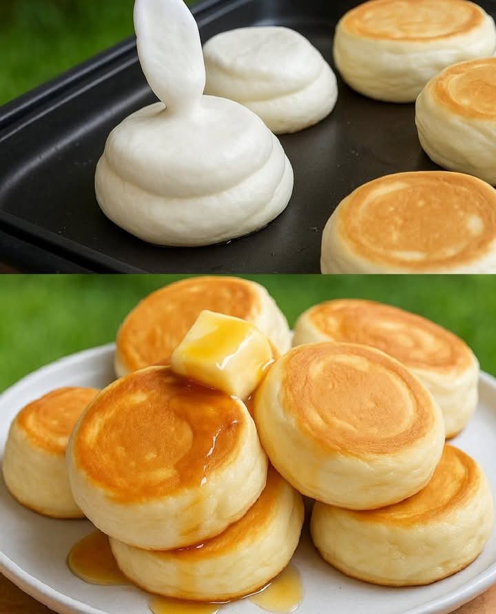 Fluffy Skillet Pancake Buns - CYSSERO