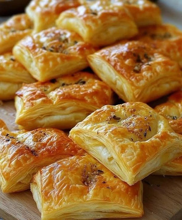 Savory Puff Pastry Cheese Parcels - CYSSERO