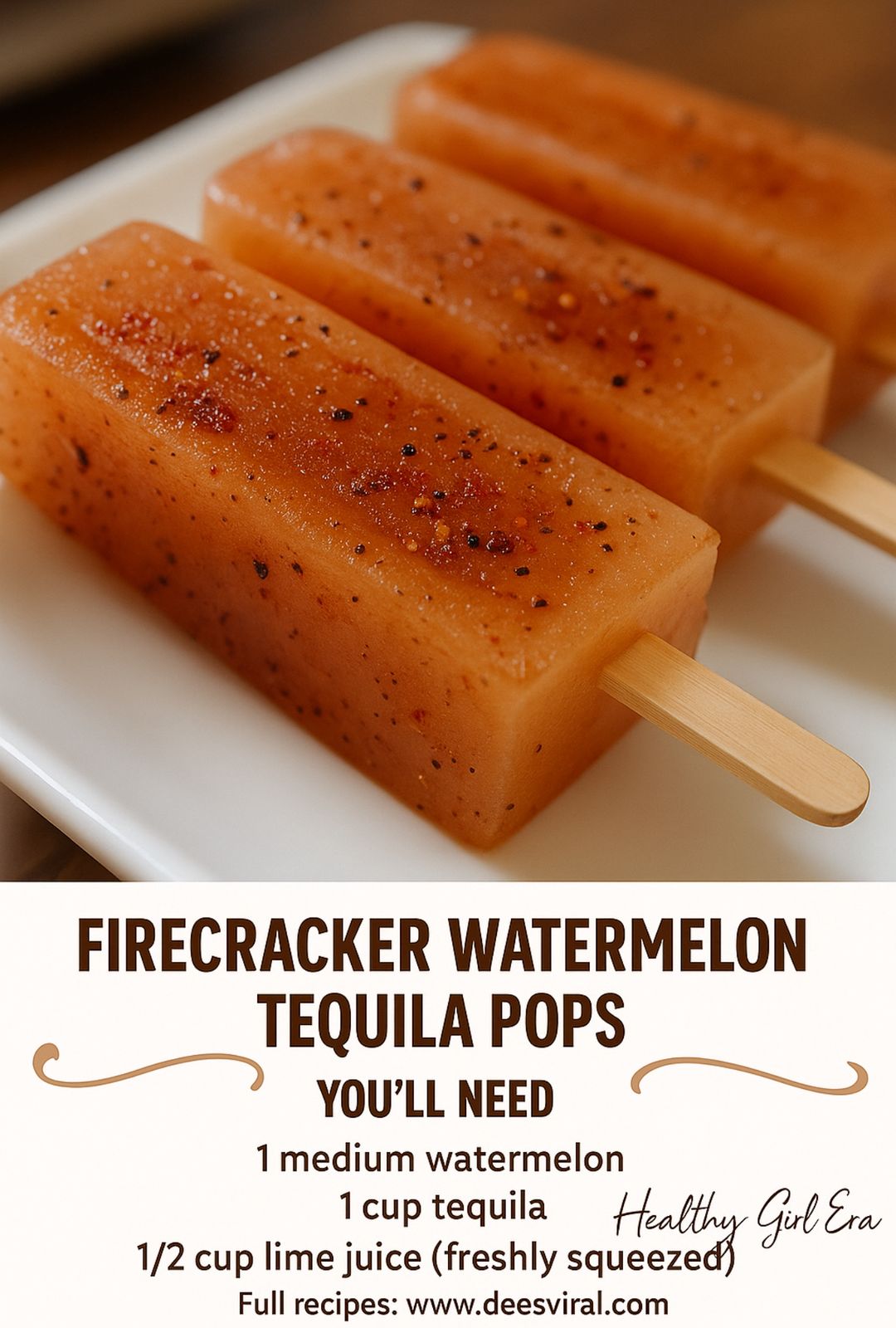 Firecracker Watermelon Tequila Pops - CYSSERO