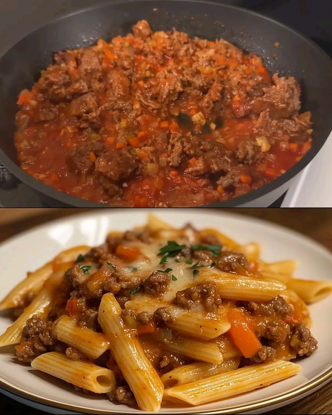 Beef Penne Pasta in Hearty Tomato Sauce - CYSSERO
