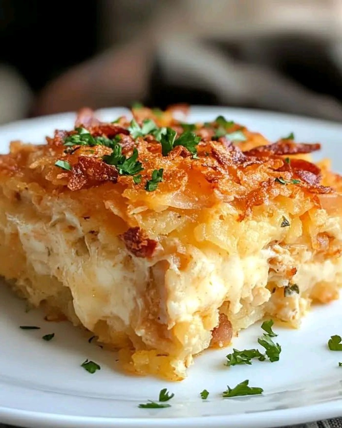 Cheesy Hash Brown Chicken Casserole - CYSSERO