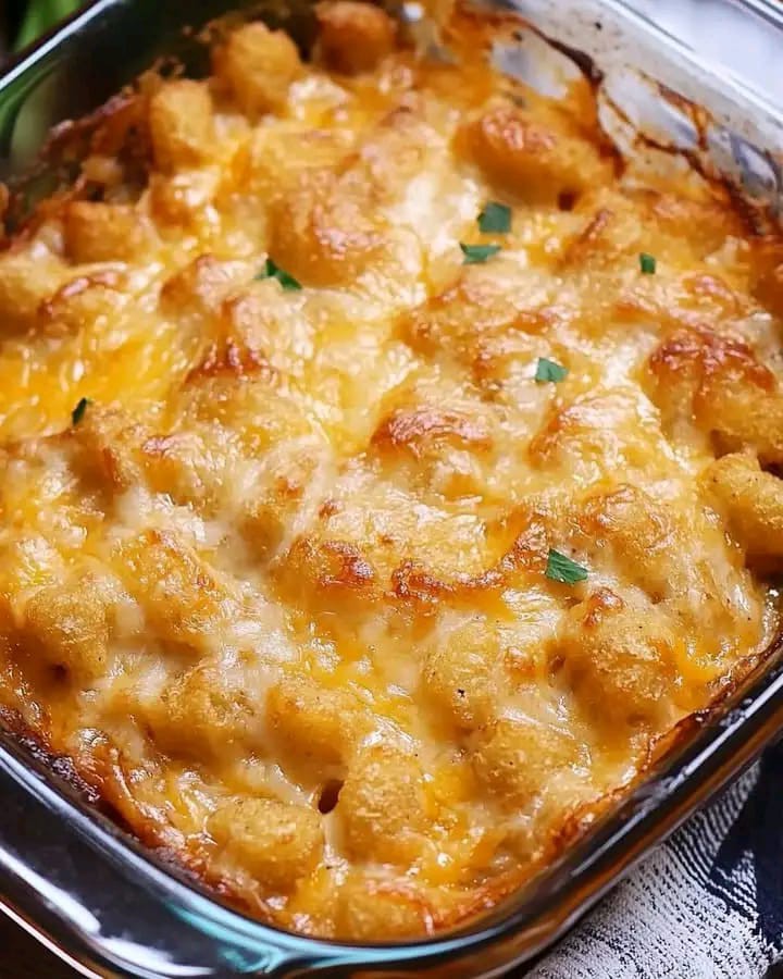 Cheesy Tater Tot Casserole Bake - CYSSERO