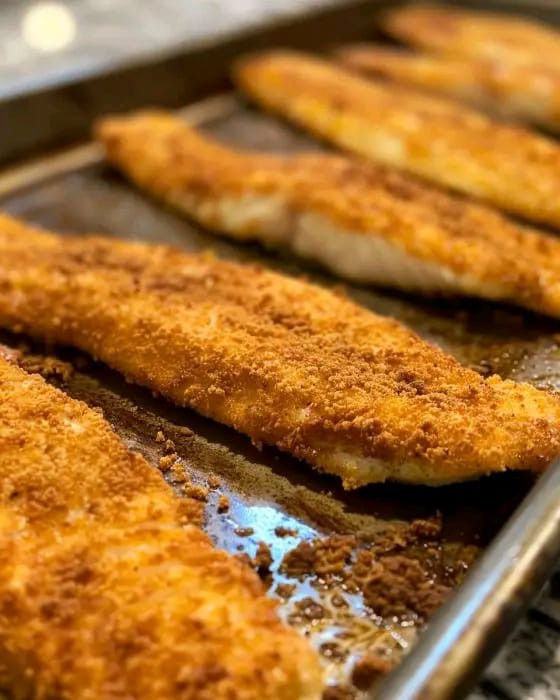 Crispy Baked Breaded Fish Fillets - CYSSERO
