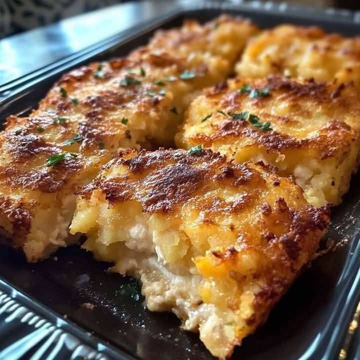 Crispy Cheesy Potato & Chicken Bake - CYSSERO