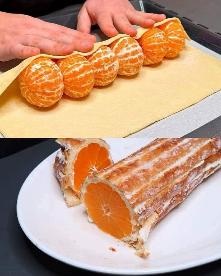 Mandarin Puff Pastry Roll - CYSSERO