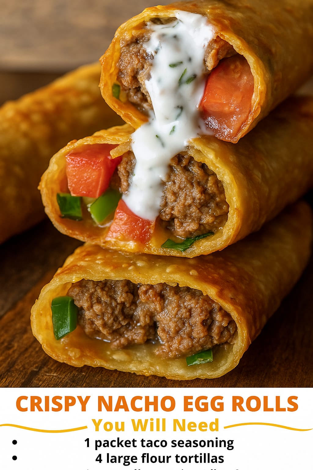 CRISPY NACHO EGG ROLLS - CYSSERO