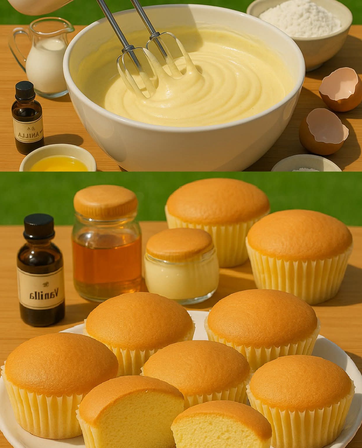 Fluffy Vanilla Cupcakes - CYSSERO