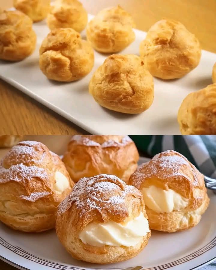 Homemade Cream Puffs – Light, Airy, and Filled with Sweet Vanilla Cream ...