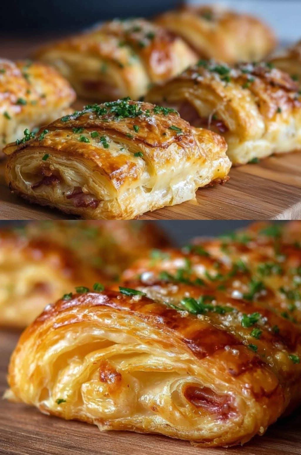 Flaky Ham and Cheese Puff Pastries - CYSSERO