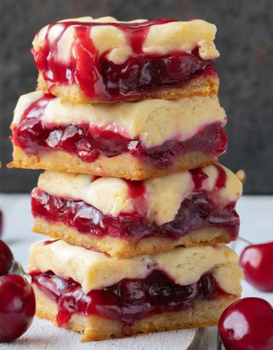 Cherry Cheesecake Bars - CYSSERO