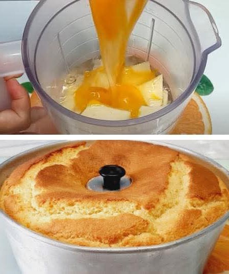 Fluffy Orange Sponge Cake - CYSSERO