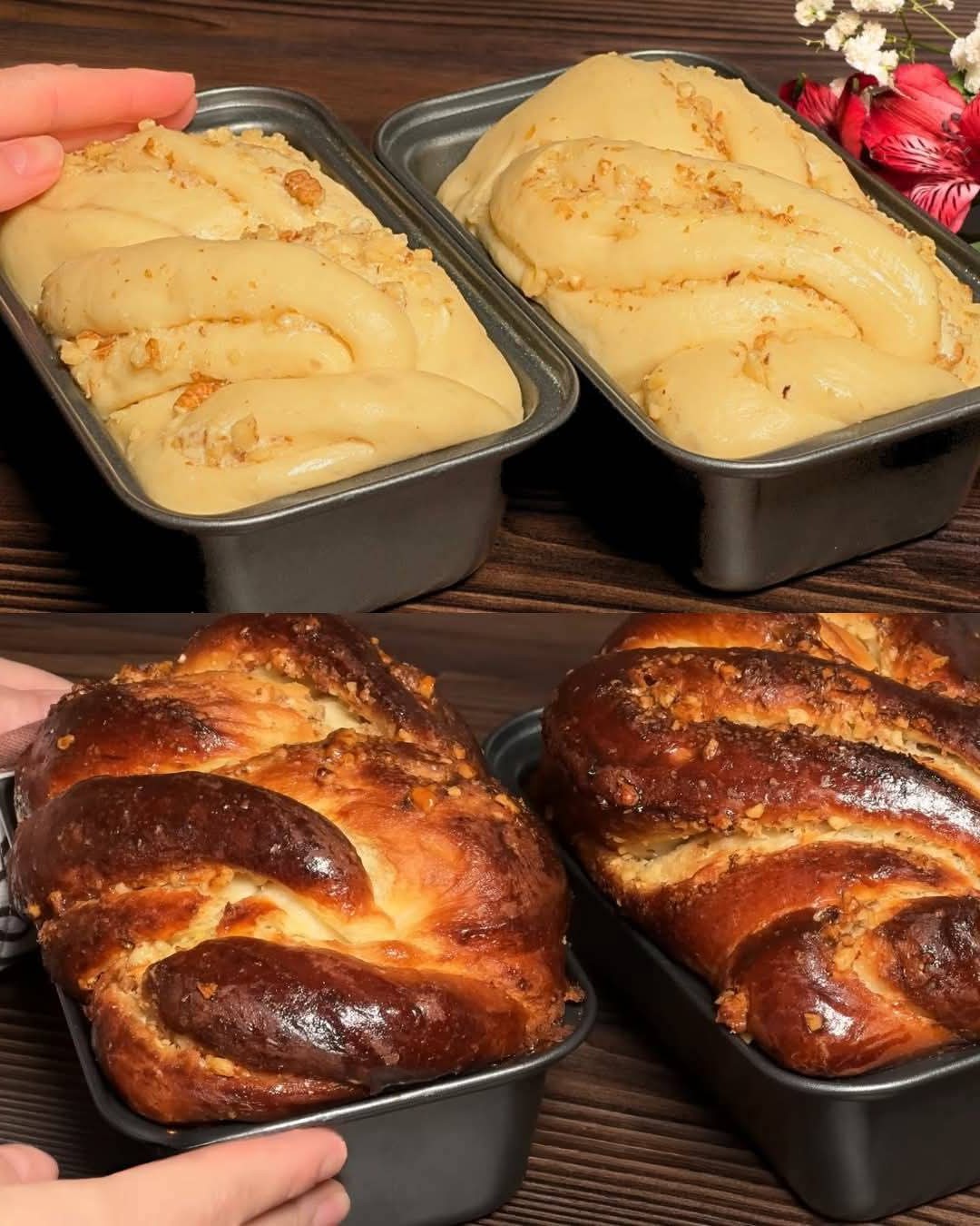 Homemade Sweet Nut Braided Bread - CYSSERO