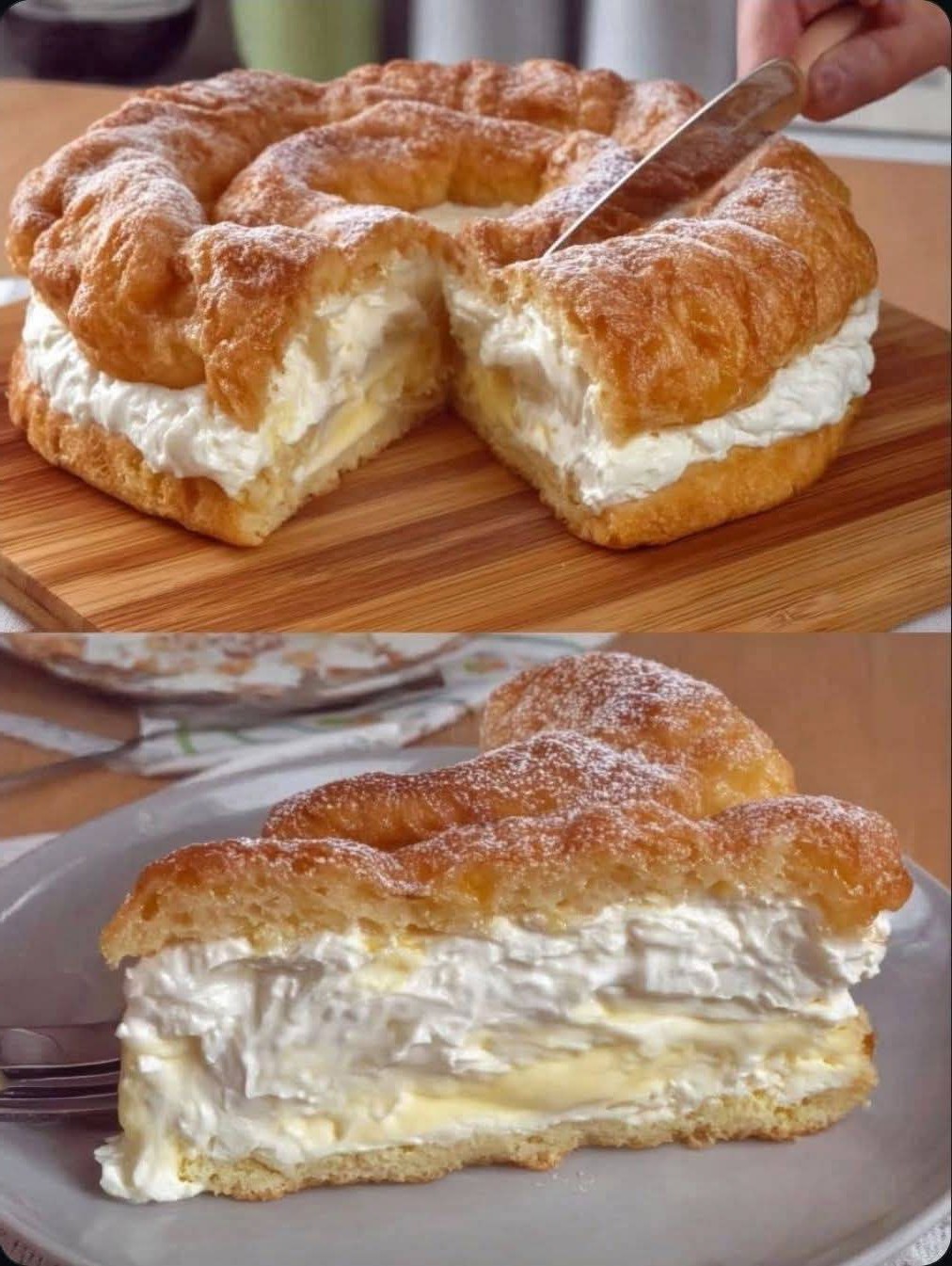 Paris-Brest Cream Puff Ring - CYSSERO