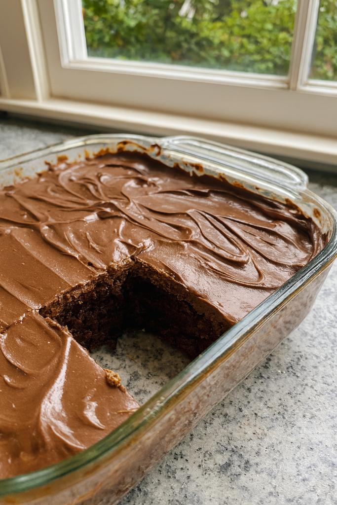Chocolate Sheet Cake with Fudge Frosting - CYSSERO