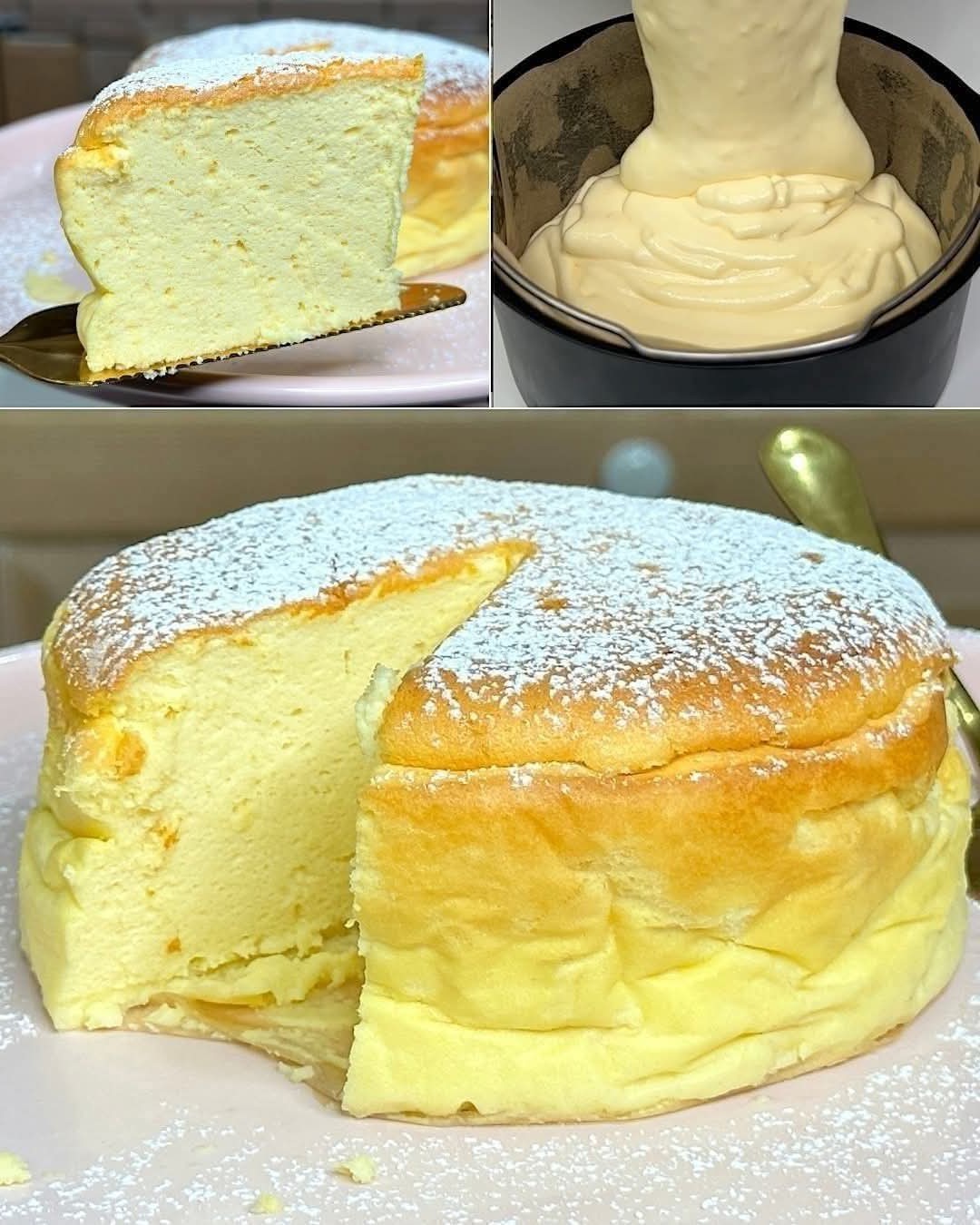 Japanese Cotton Cheesecake (Soufflé Cheesecake) - CYSSERO