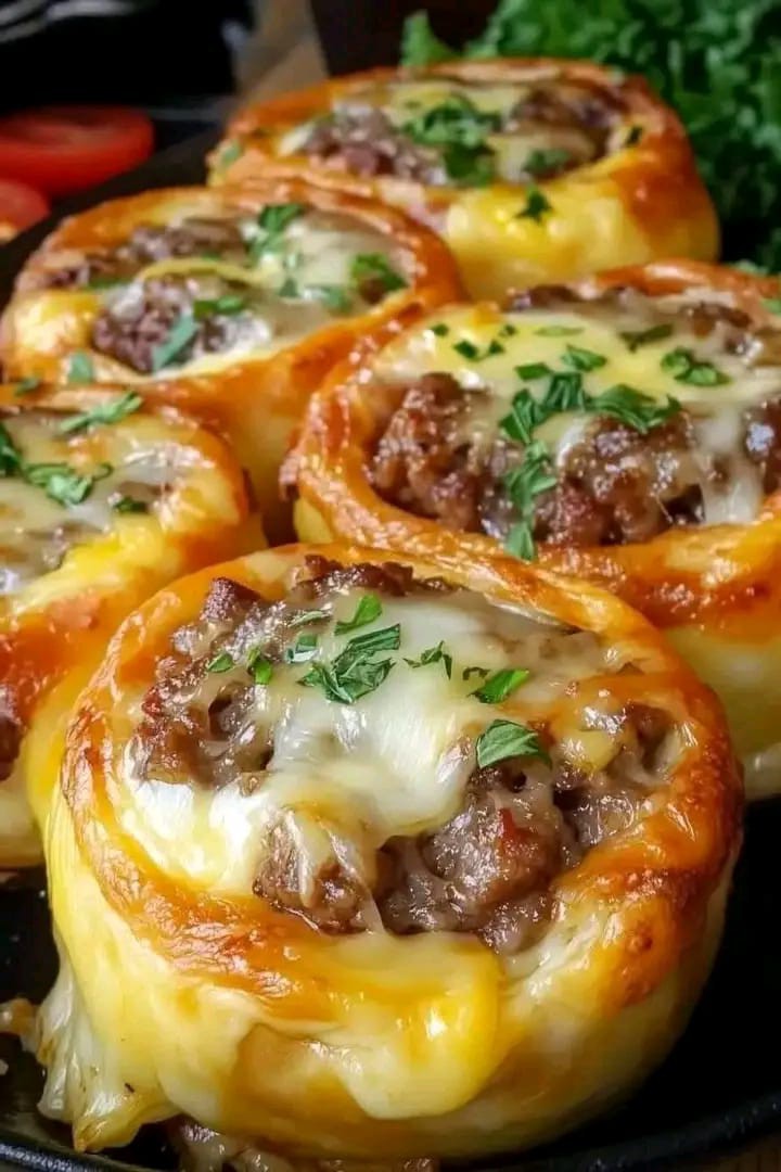 Cheesy Stuffed Potato Cups with Ground Beef - CYSSERO