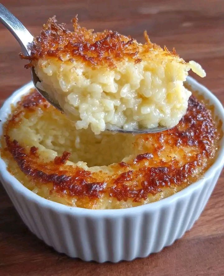 Baked Coconut Rice Pudding - CYSSERO